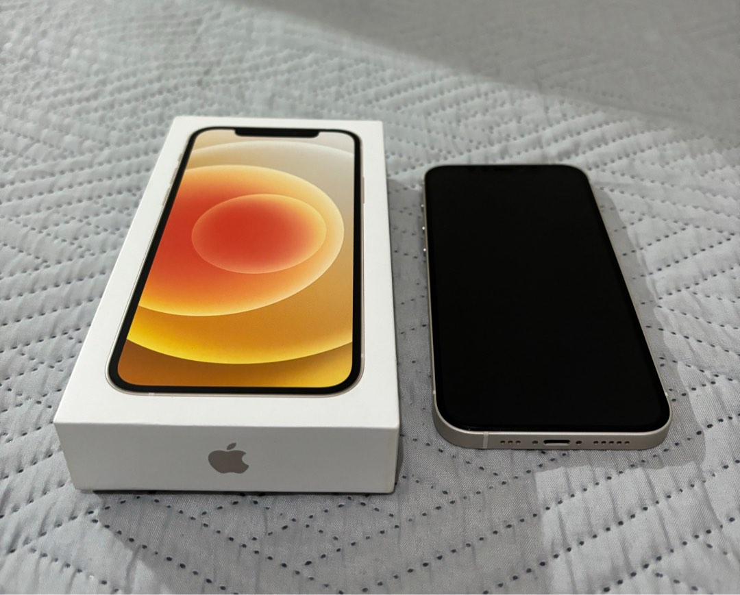 Pre-loved iPhone 12 (white) 128GB, Mobile Phones & Gadgets, Mobile ...