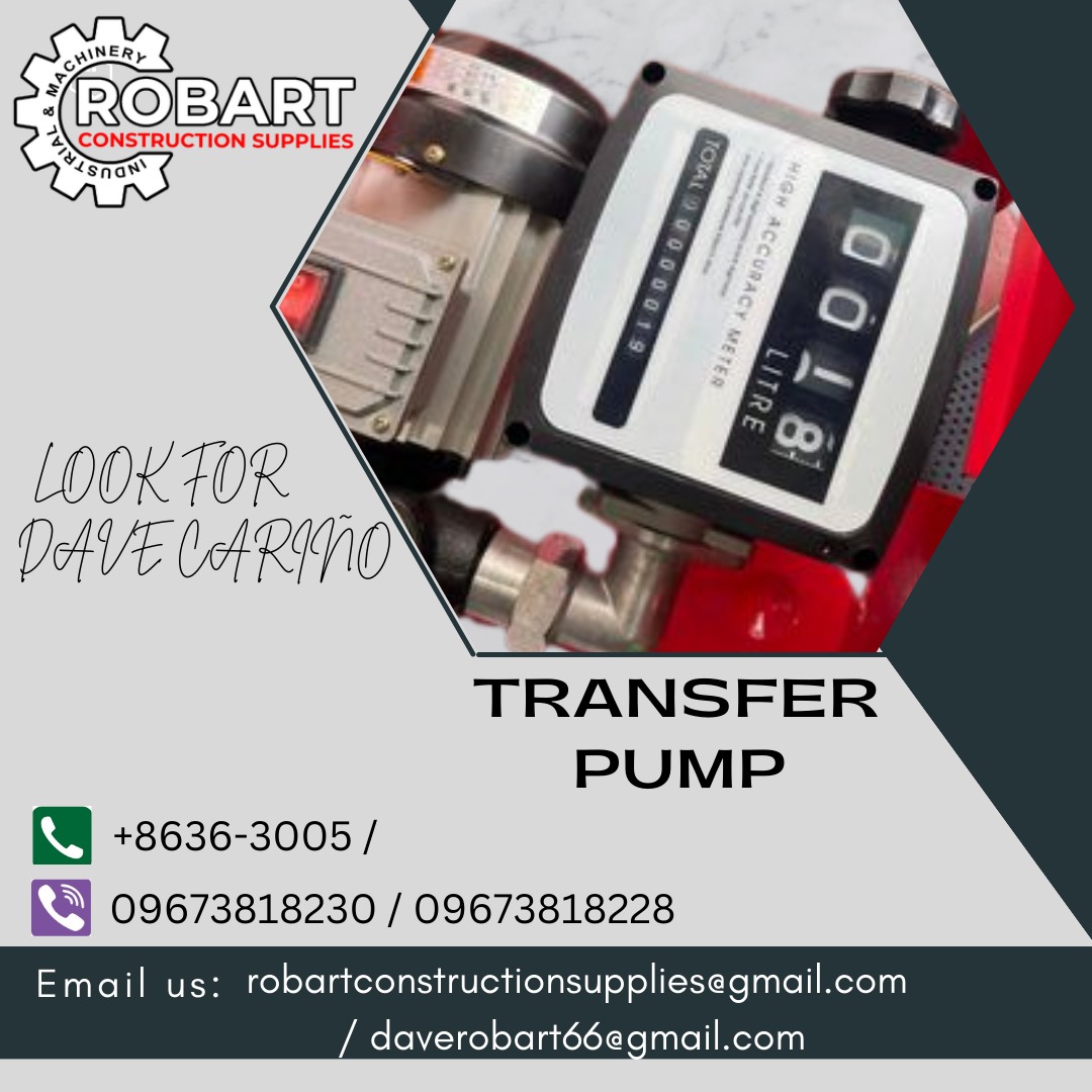 PRIME TRANSFER PUMP, Commercial & Industrial, Construction Tools & Equipment on Carousell