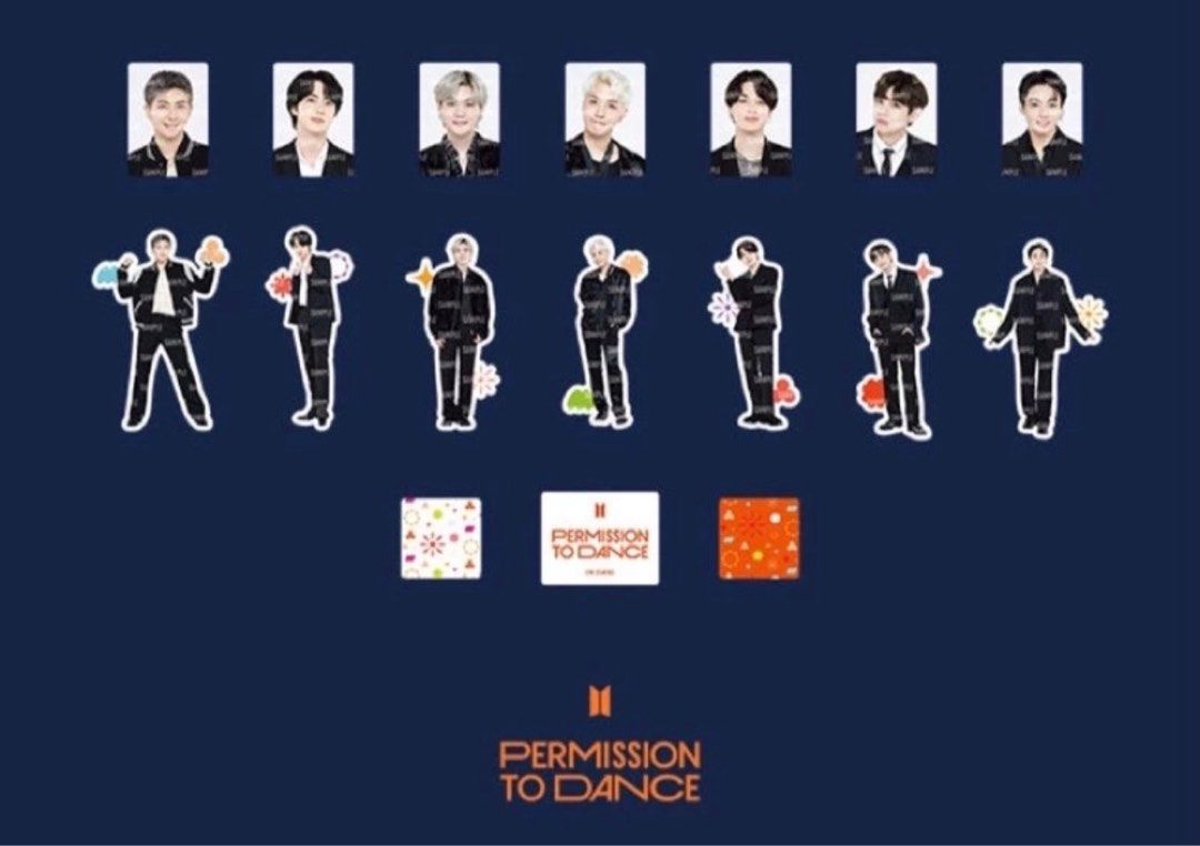 BTS PTD STICKER PACK (PERMISSION TO DANCE), Hobbies & Toys, Memorabilia ...