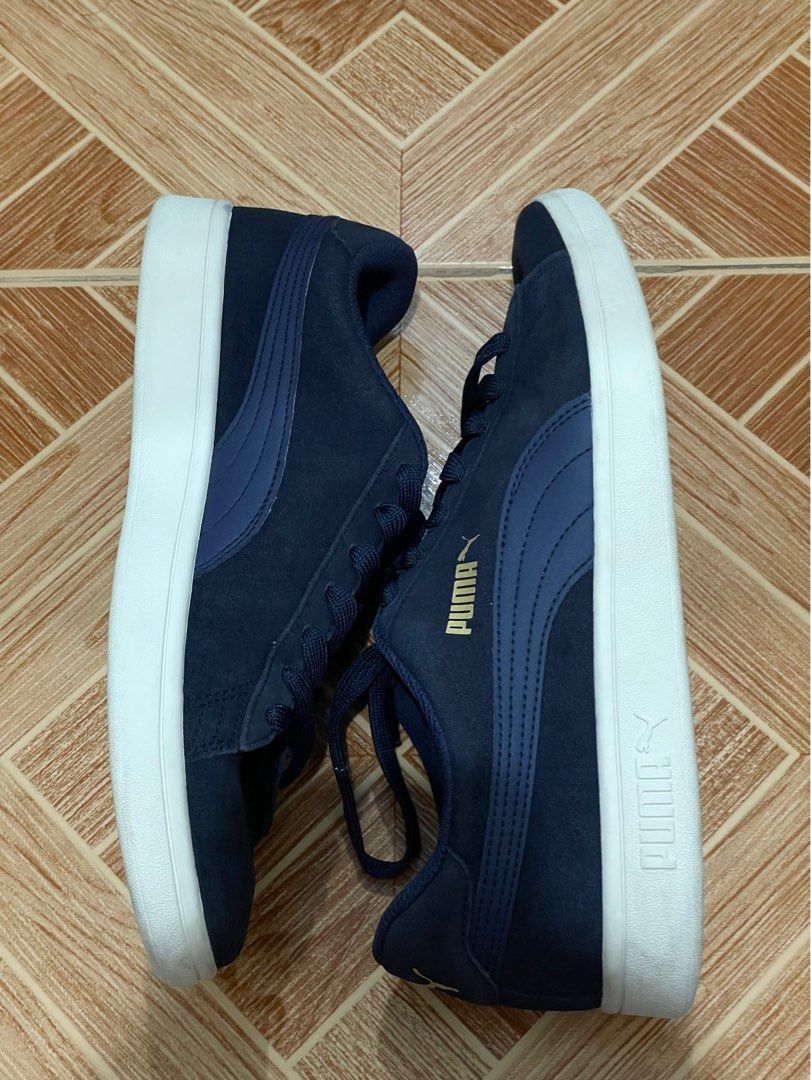 Puma Navy Blue Suede Classic, Men's Fashion, Footwear, Sneakers on ...