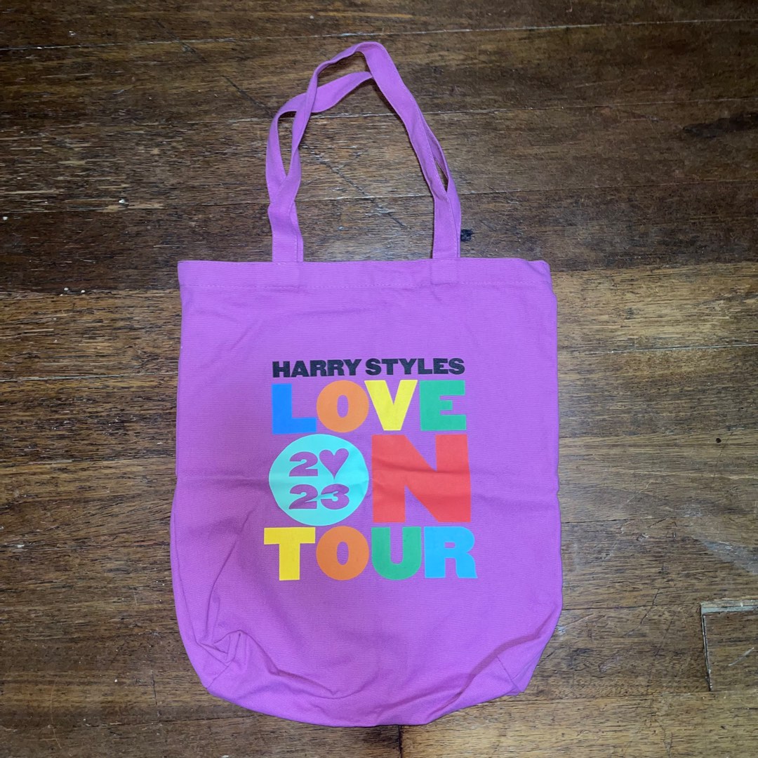 Purple Harry Styles Love On Tour Totebag, Women's Fashion, Bags ...