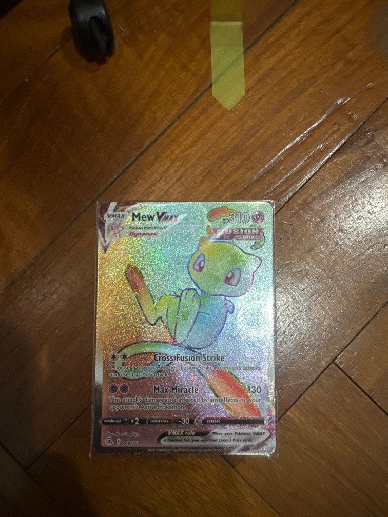 Rainbow mew vmax from fusion strike, Hobbies & Toys, Memorabilia ...