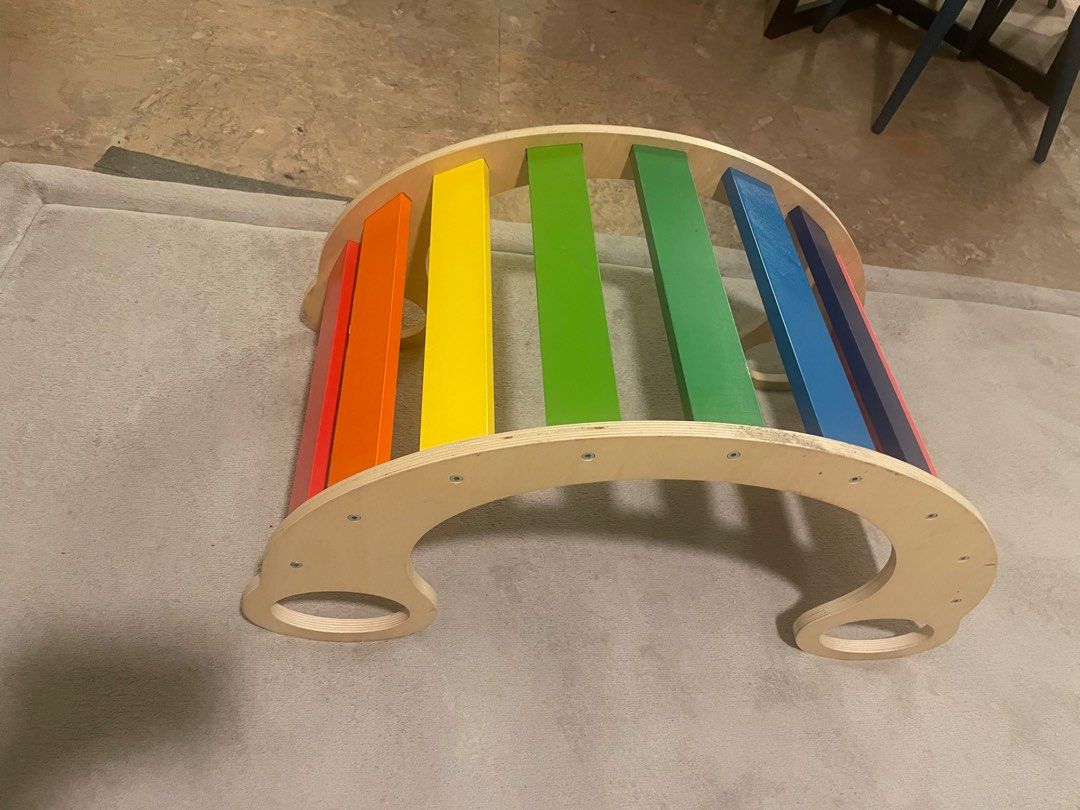 Rainbow rocker and climbing arch, Babies & Kids, Infant Playtime on ...