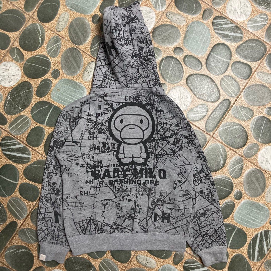 Rare Baby Milo A Bathing Ape Hoodie, Men's Fashion, Coats, Jackets and ...