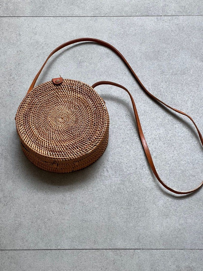 Rattan bag/ Tas Rotan, Fesyen Wanita, Tas & Dompet di Carousell