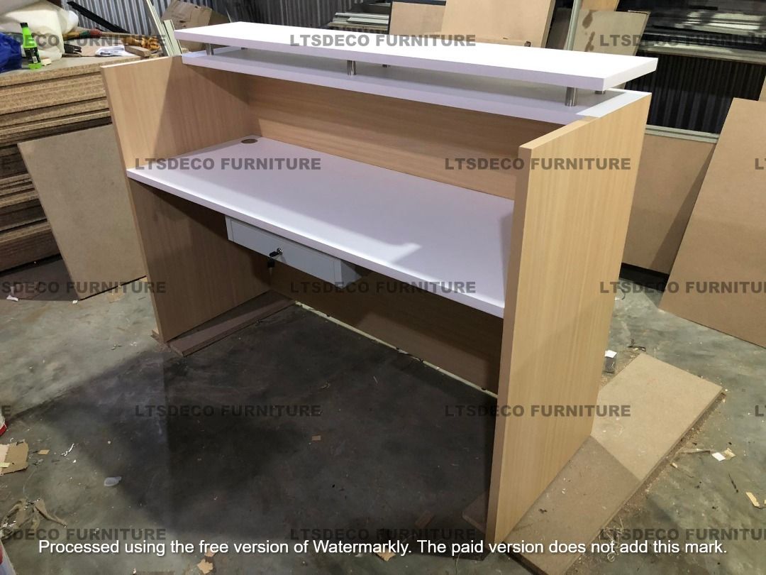 RECEPTION COUNTER TOP OFFICE PARTITION, Furniture & Home Living, Office ...