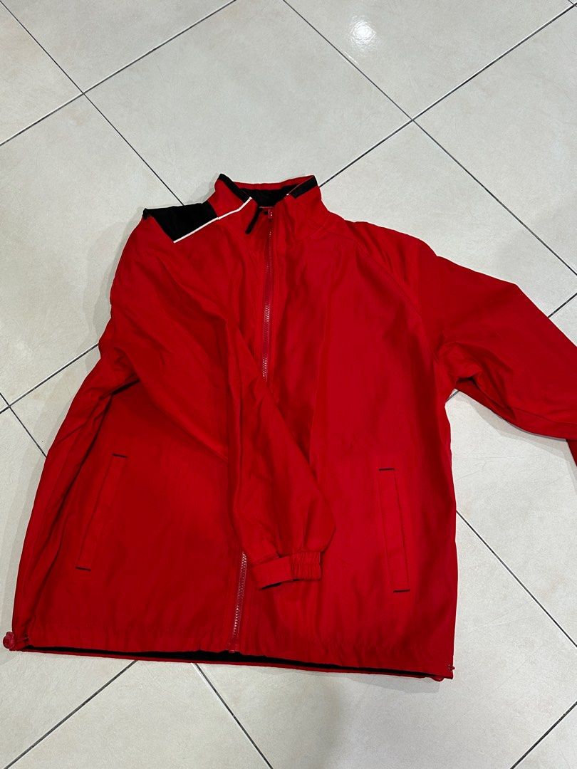 Red Jacket motor rider as wind proof Jacket, Men's Fashion, Coats ...