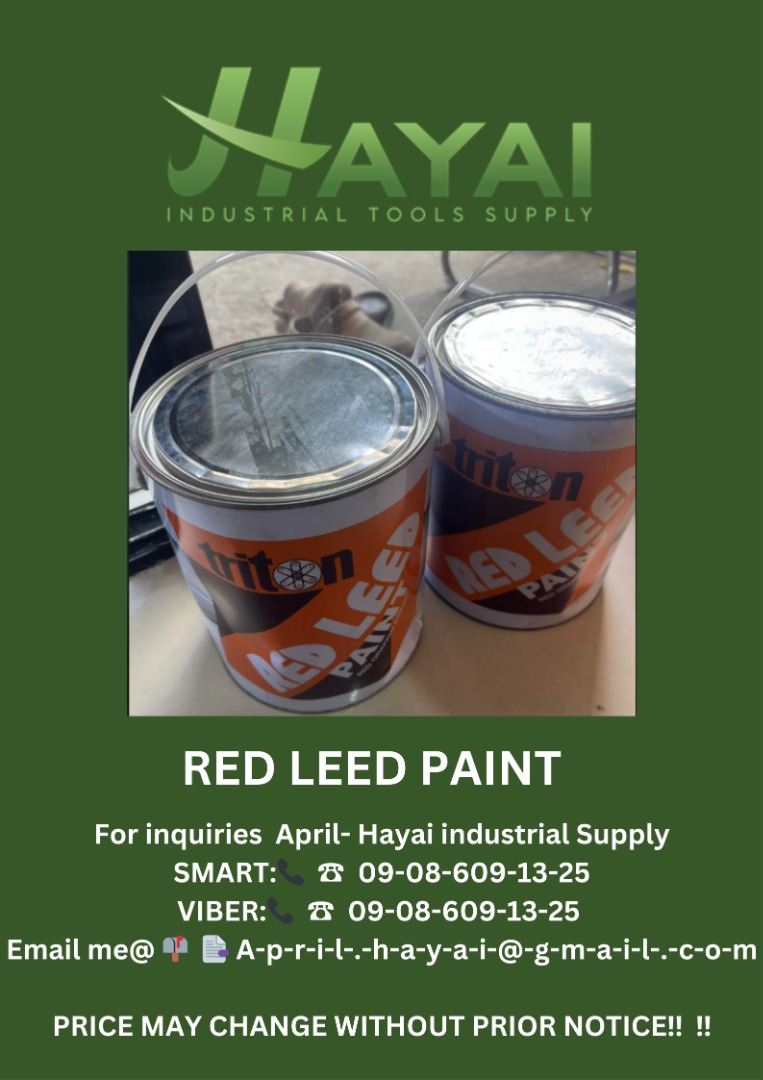 Red leed paint, Commercial & Industrial, Construction Tools & Equipment ...