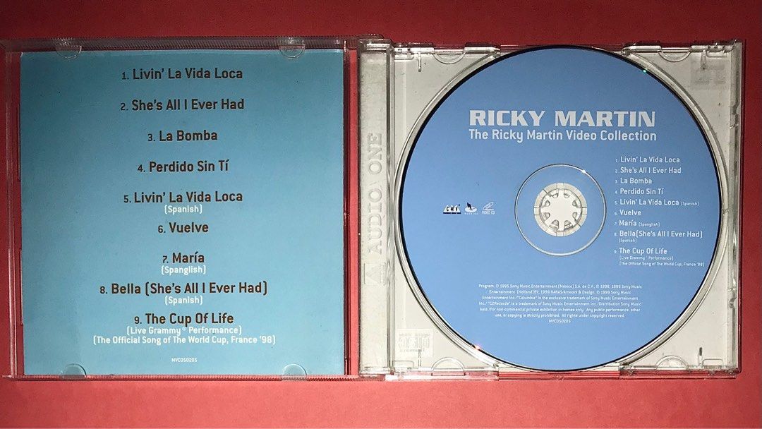 RICKY MARTIN - THE VIDEO COLLECTION VCD VIDEO CD, Hobbies & Toys, Music ...