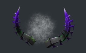 Roblox Limited Poisoned Horns of the Toxic Wasteland ($4.7/1k), Video ...