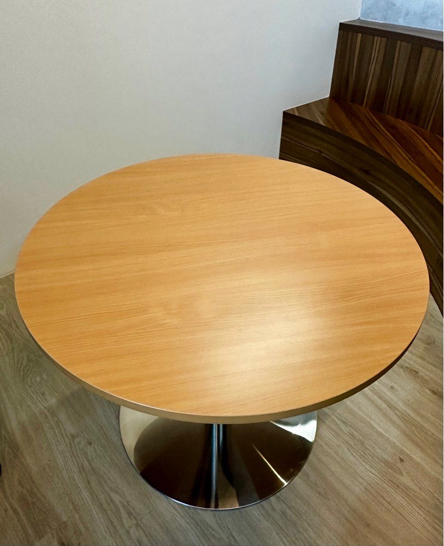 Round Table (100cm diameter), Furniture & Home Living, Furniture ...