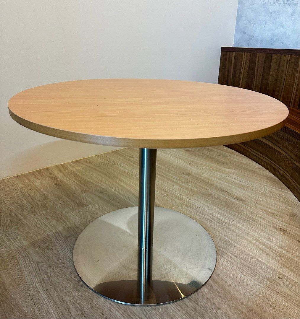 Round Table (100cm diameter), Furniture & Home Living, Furniture ...