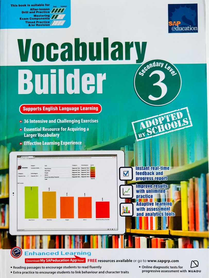 SAP English Vocabulary Builder Secondary 3, Hobbies & Toys, Books ...