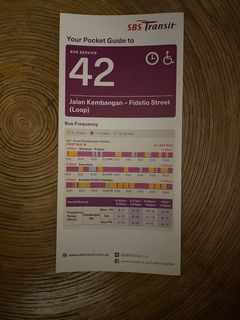 SBS Transit 7th gen 64/134 guides, Hobbies & Toys, Travel, Travel ...