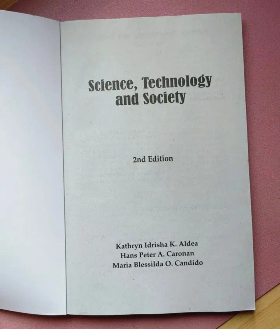 Science, Technology and Society (STS) Book, Hobbies & Toys, Books ...