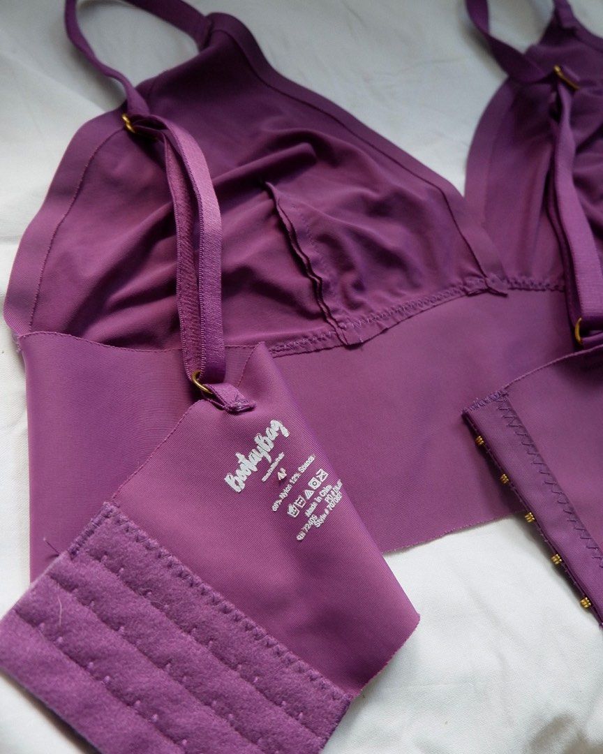 Seamless purple bralette, Women's Fashion, Tops, Others Tops on Carousell