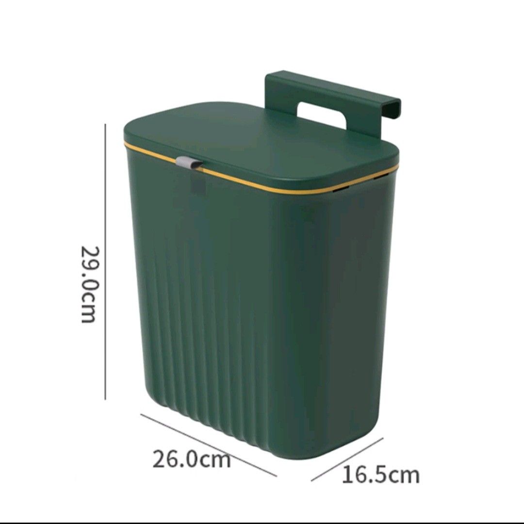 SG Ready stock] Hanging Kitchen Rubbish Bin with Lid Waste bin dustbin ...