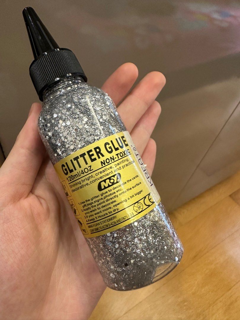 Silver Glitter Glue 120ml, Hobbies & Toys, Stationery & Craft, Other ...