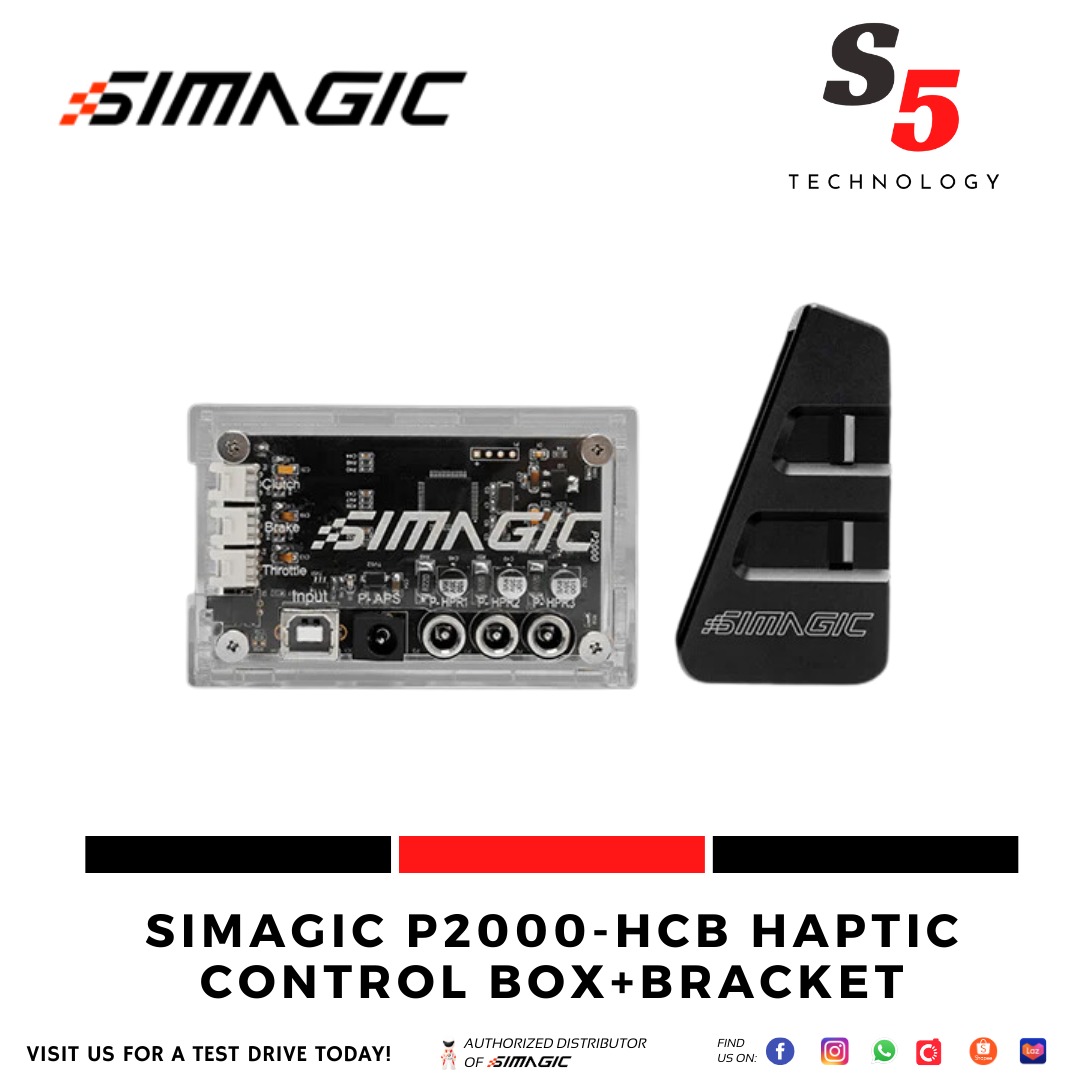 SIMAGIC P2000-HCB Haptic Control Box+Bracket /simagic pro pedals / sim ...
