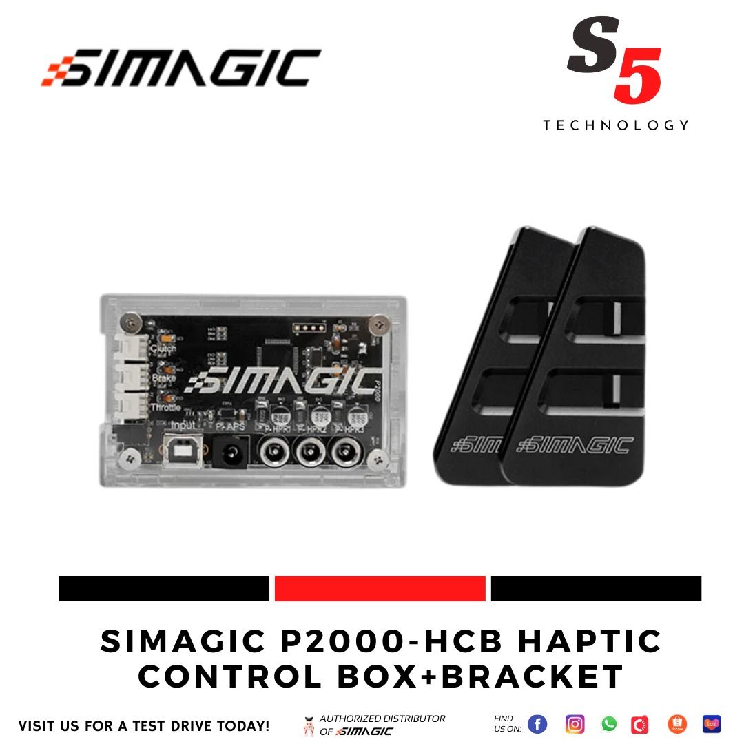 SIMAGIC P2000-HCB Haptic Control Box+Bracket /simagic pro pedals / sim ...