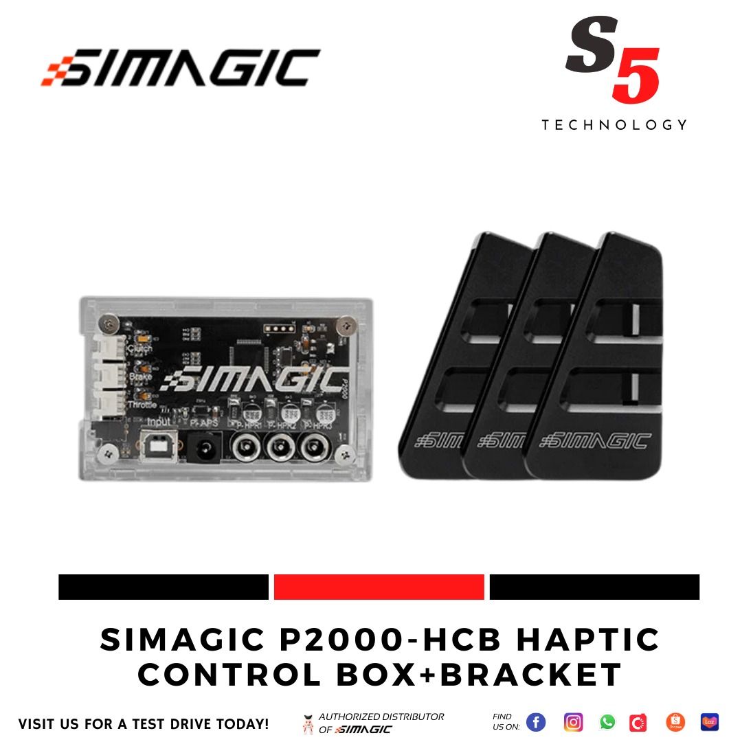 SIMAGIC P2000-HCB Haptic Control Box+Bracket /simagic pro pedals / sim ...
