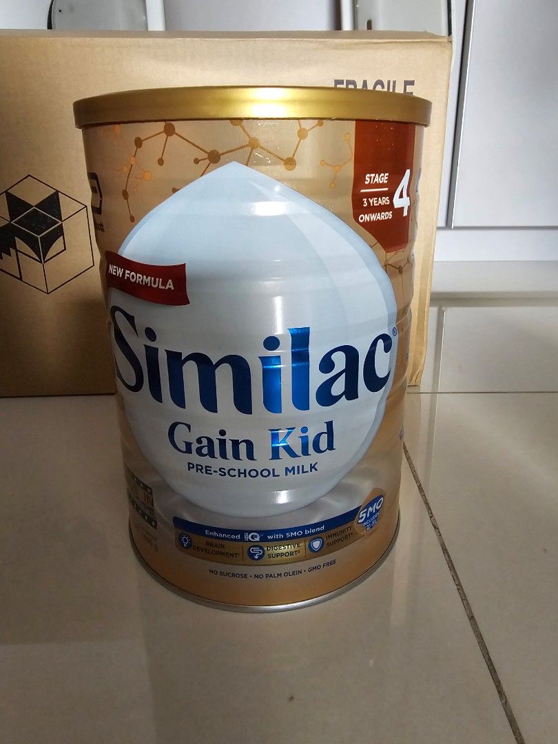 Similac Gain Stage 4 Kid Pre-school Milk Powder Formula 1.8kg (3 years ...
