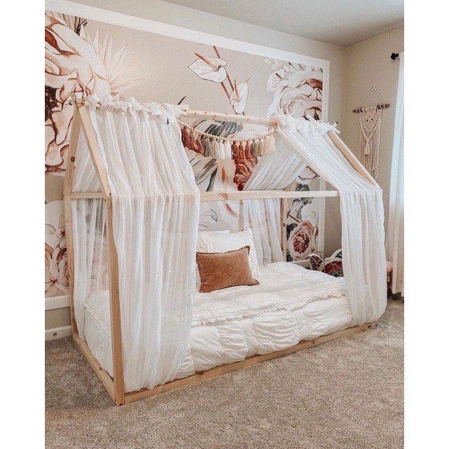 Single bedframes/ House Bed/ Rumah Katil/ Katil Aesthetic, Furniture ...