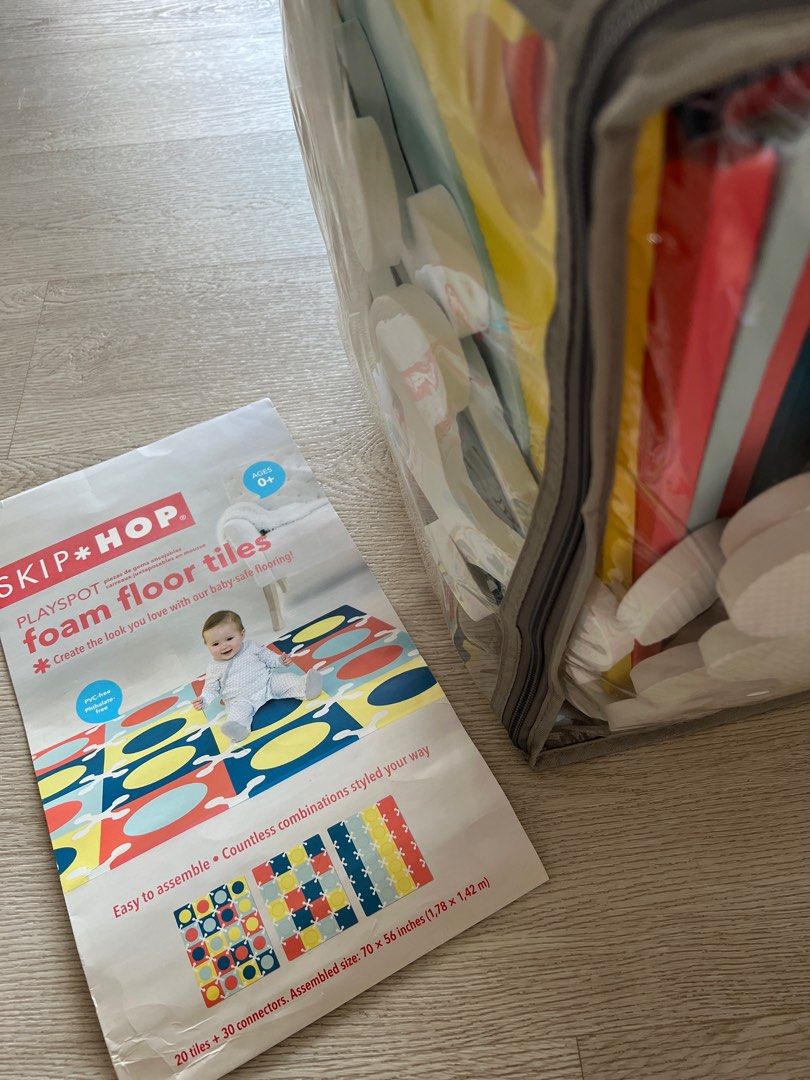 Skip hop foam floor tiles, Babies & Kids, Infant Playtime on Carousell