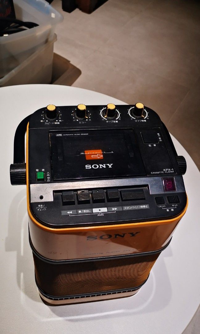 Sony cassette player KPX-1 not Walkman discman, 音響器材, 可攜式音響設備 - Carousell