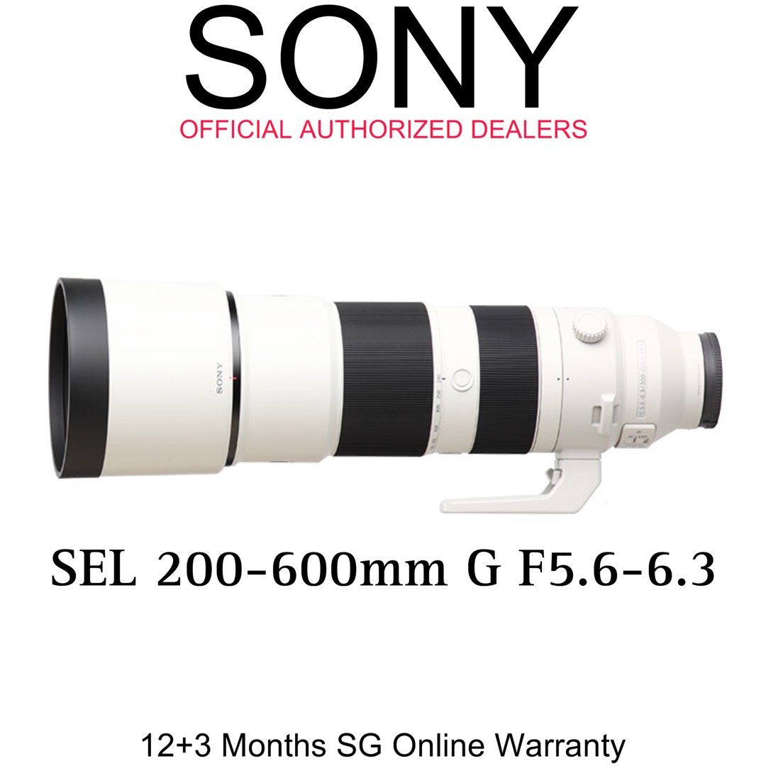 SONY SEL 200-600mm G F5.6-6.3 Lens, Photography, Lens & Kits on Carousell