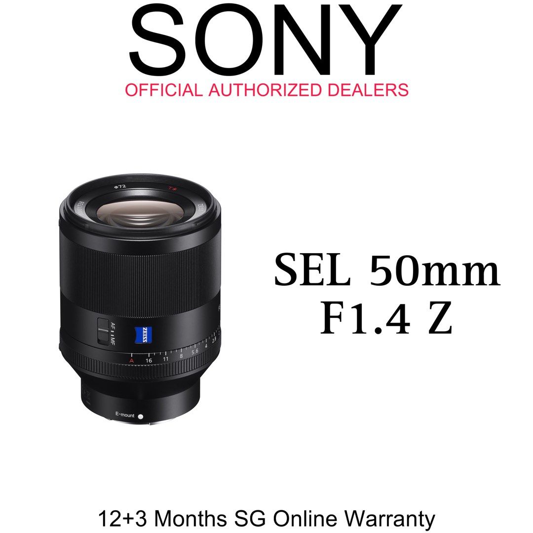 SONY SEL 50mm F1.4 Z Lens, Photography, Lens & Kits on Carousell