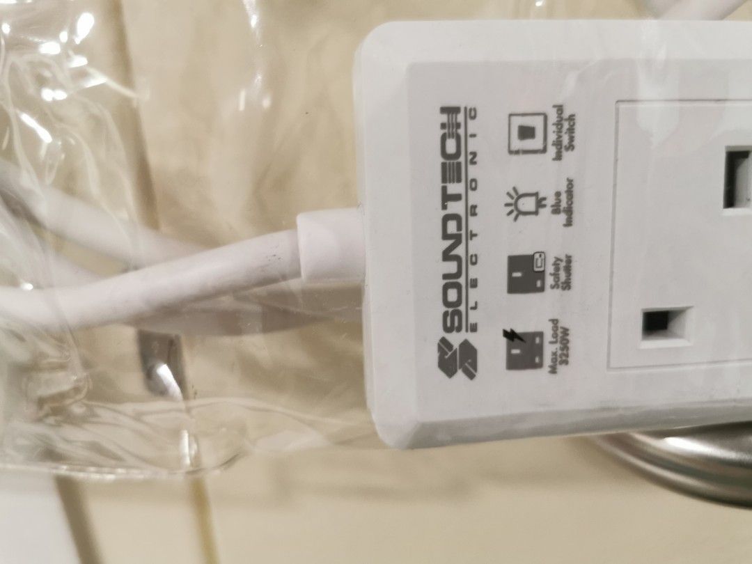 SOUNDTECH Extension Socket, TV & Home Appliances, Electrical, Adaptors ...