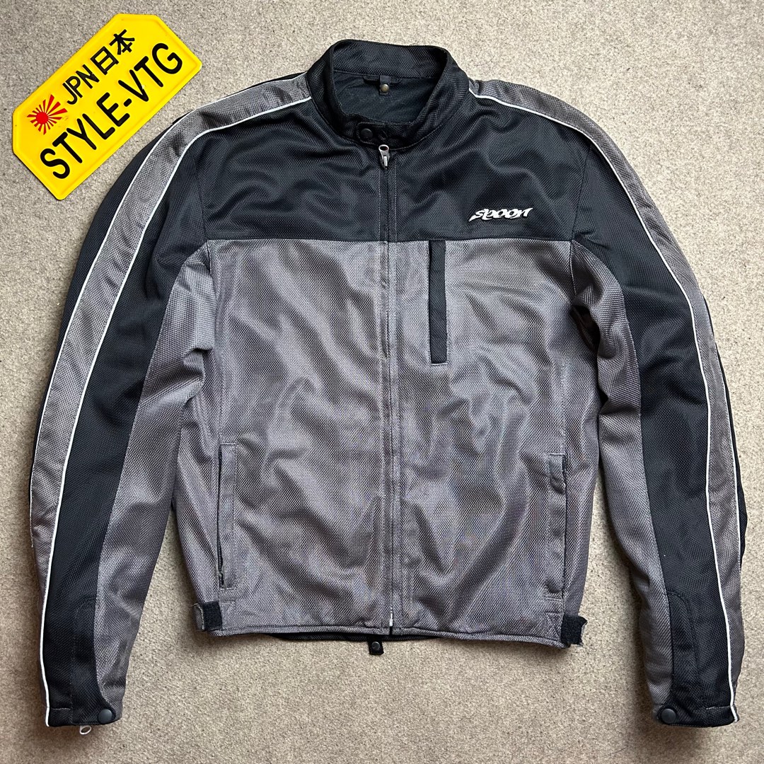 Spoon racing original mesh jaket motor touring biker bkn yellow corn ...