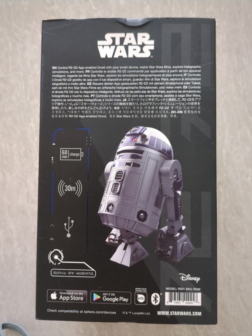 Star Wars R2-D2 app-enabled droid Sphero, Hobbies & Toys, Toys & Games ...