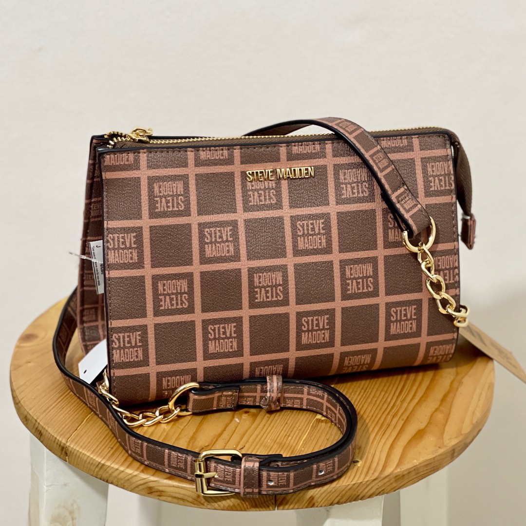 Steve Madden Monogram Crossbody Bag, Women's Fashion, Bags & Wallets ...