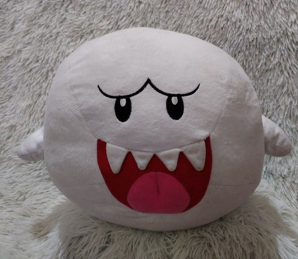 Super Mario Bros King Boo Official Big Plush TAITO BANPRESTO 17 ...