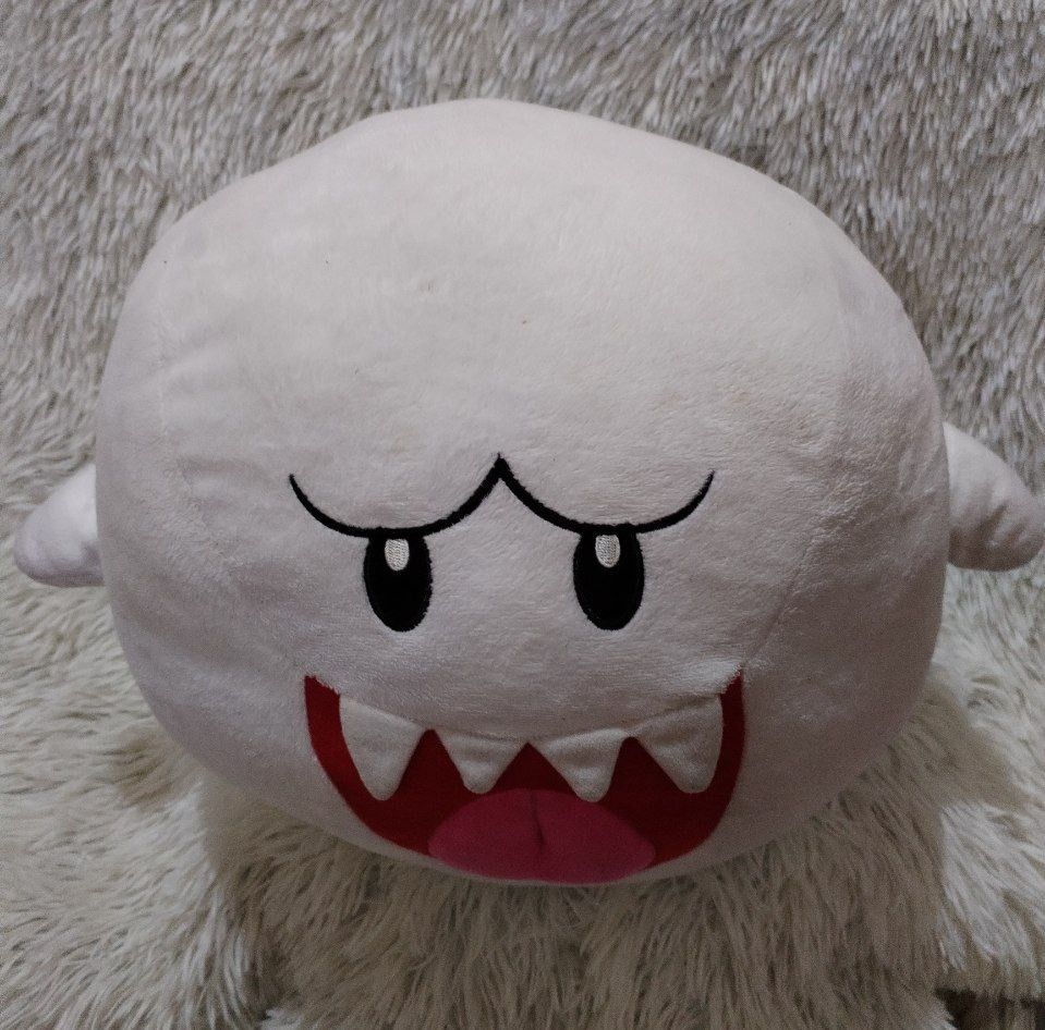 Super Mario Bros King Boo Official Big Plush TAITO BANPRESTO 17 ...