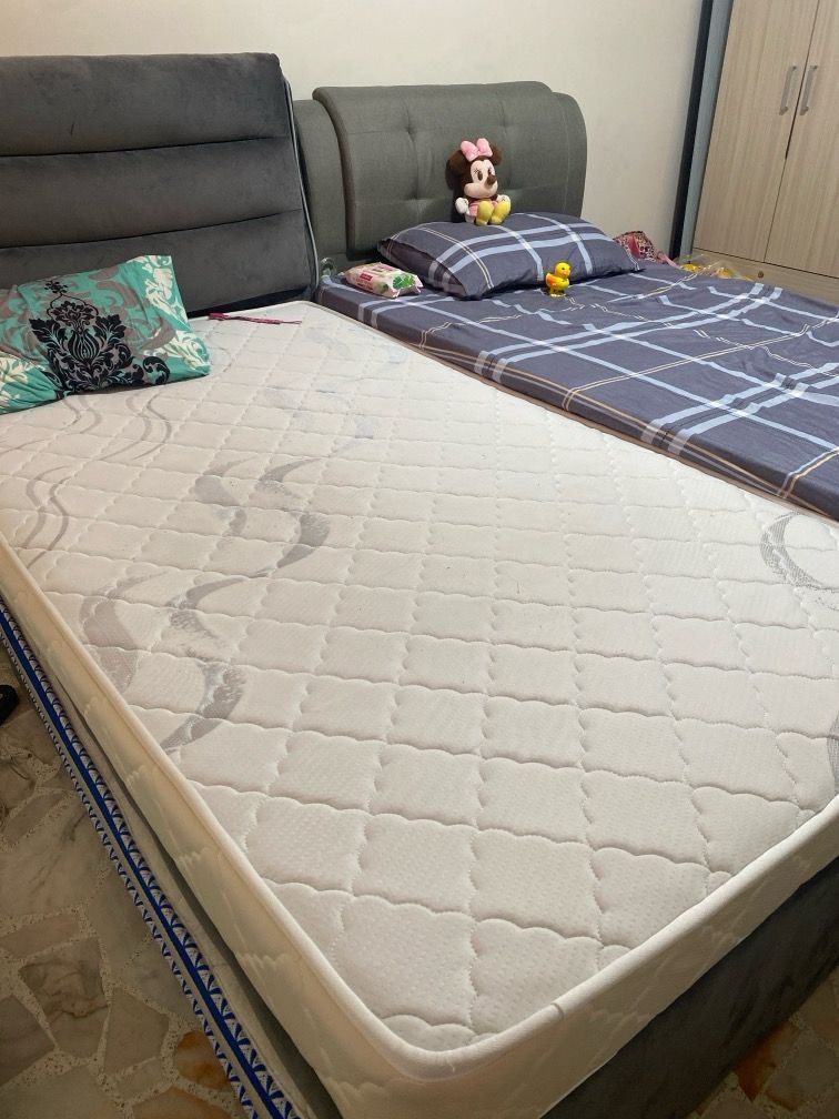 Super single pull out bed (frame only), Furniture & Home Living ...