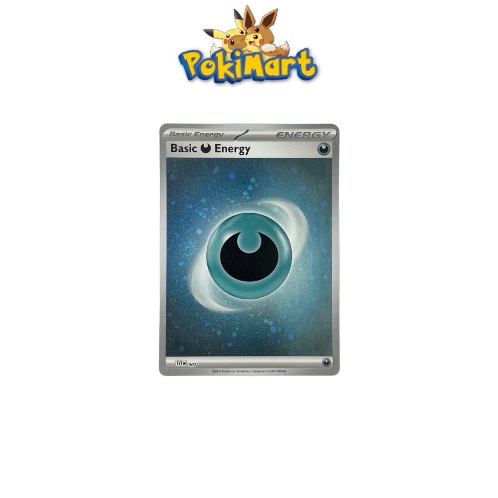 (POKEMON TCG) SVE EN 007 BASIC ENERGY HOLO (DARK), Hobbies & Toys, Toys ...