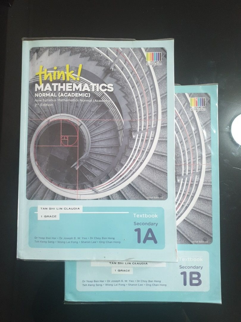 Think! Mathematics Normal (Academic) 2nd Ed 1A and 1B, Hobbies & Toys ...