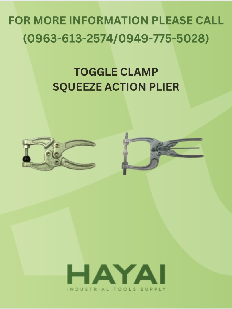 TOGGLE CLAMP SQUEEZE ACTION PLIER, Commercial & Industrial ...