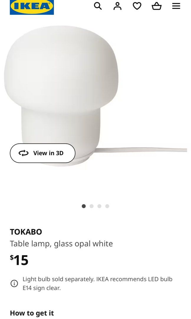 TOKABO IKEA Lamp, Furniture & Home Living, Lighting & Fans, Lighting on ...