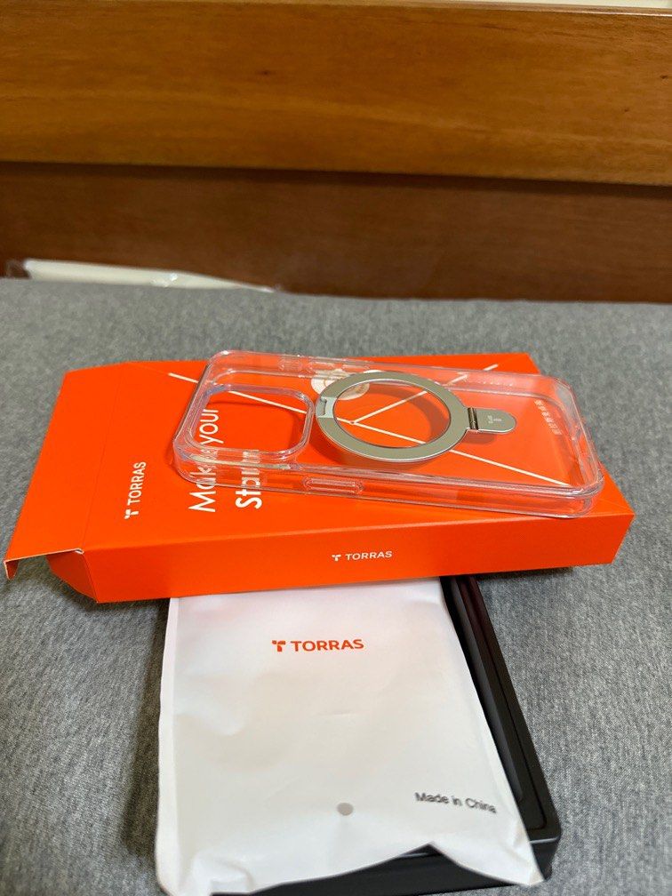 TORRAS Magnetic stand Transparent Case for iPhone 15 Pro, Mobile Phones ...