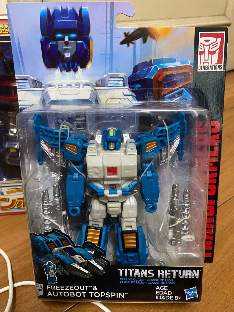Transformers Titans Return Autobot Topspin + Headmaster Freezeout ...