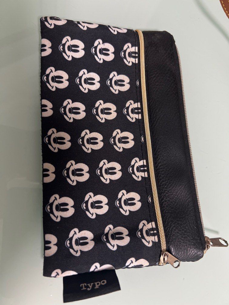 Typo Mickey Mouse Zippered Pouch $3 inc normal mail, Women's Fashion ...