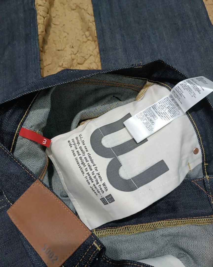 Uniqlo japan fabric selvedge, Men's Fashion, Bottoms, Jeans on Carousell