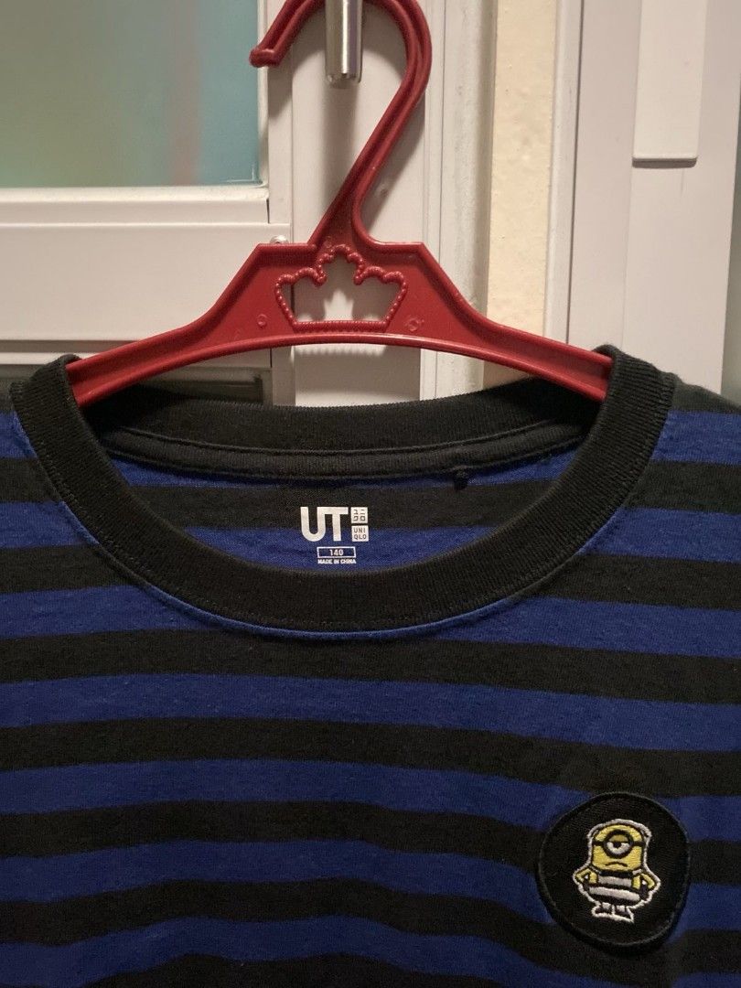 Uniqlo Kids UT Despicable Me Striped T-Shirt, Babies & Kids, Babies & Kids Fashion on Carousell
