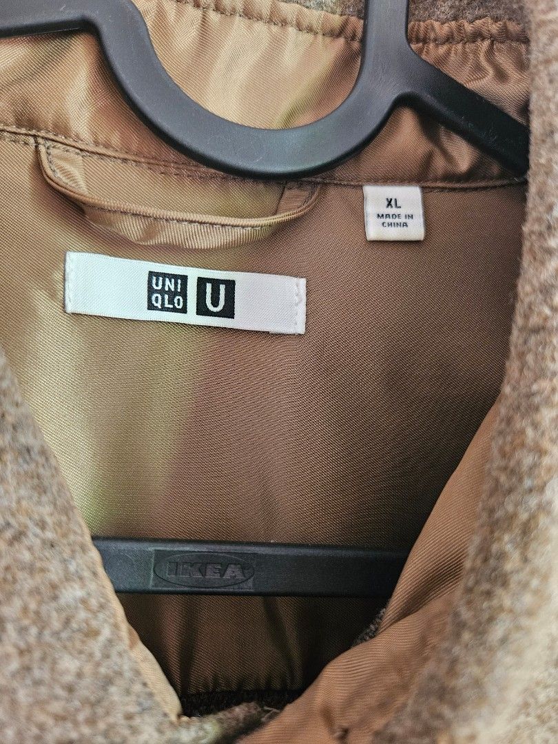 Uniqlo wool coat XL, Men's Fashion, Tops & Sets, Tshirts & Polo Shirts ...