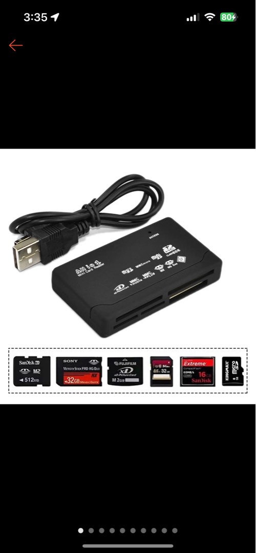 Universal USB Reader All in One Memory Card Reader Mini External SD ...