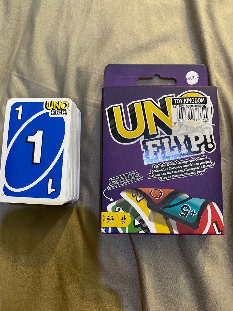 Uno Flip card game Original Un0 Mattel Complete Set cards kids deck ...